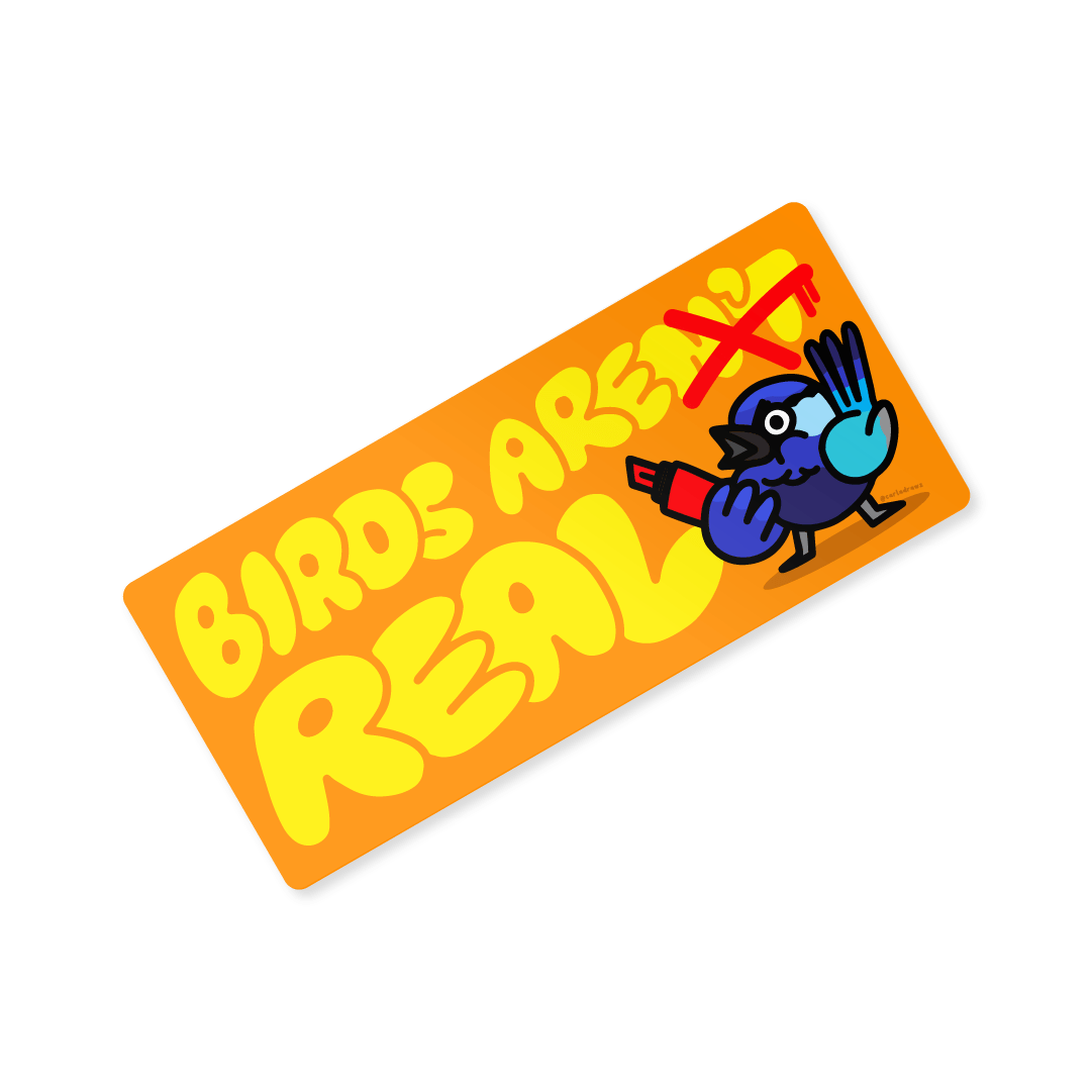 'Birds Are Real' Bumper Sticker – Carla Scotto