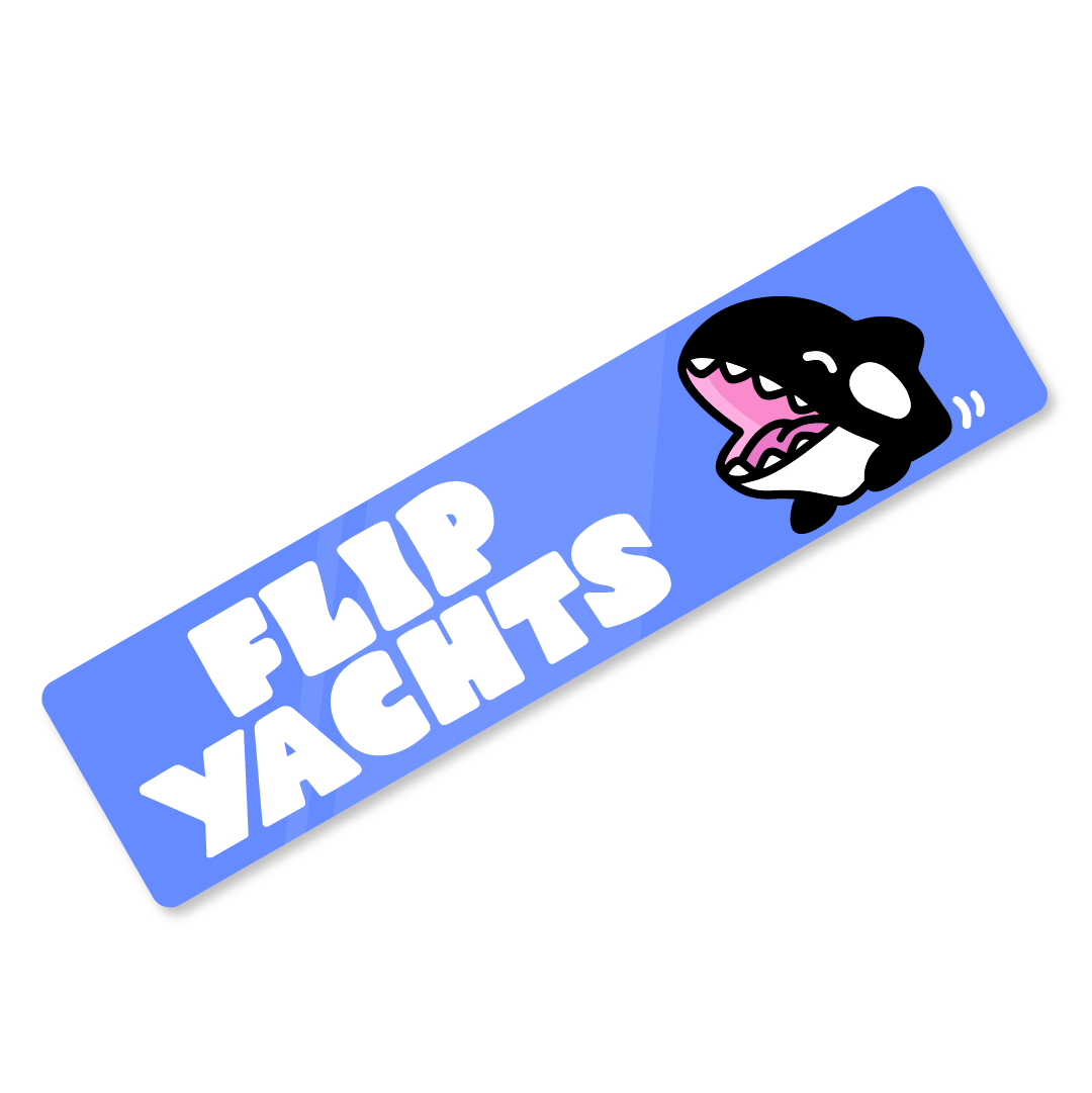 'Flip Yachts' Orca Revolution Bumper Sticker – Carla Scotto