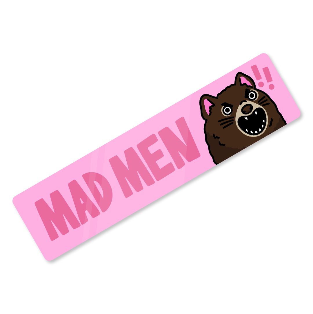 'Mad Men' Tassie Devil Bumper Sticker – Carla Scotto